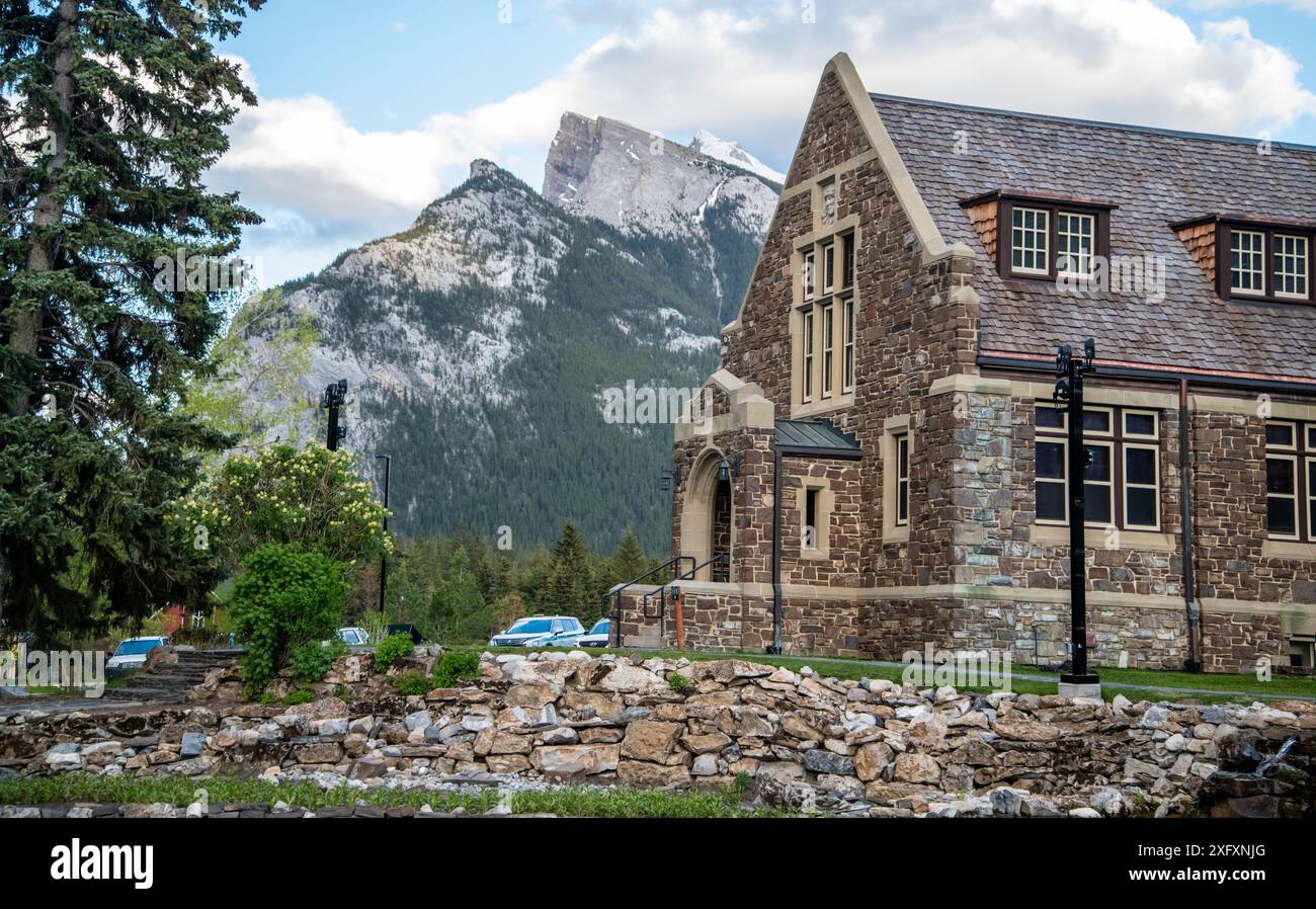 Banff National Park, Alberta, Canada June 7,2024. Main Stree view of ...