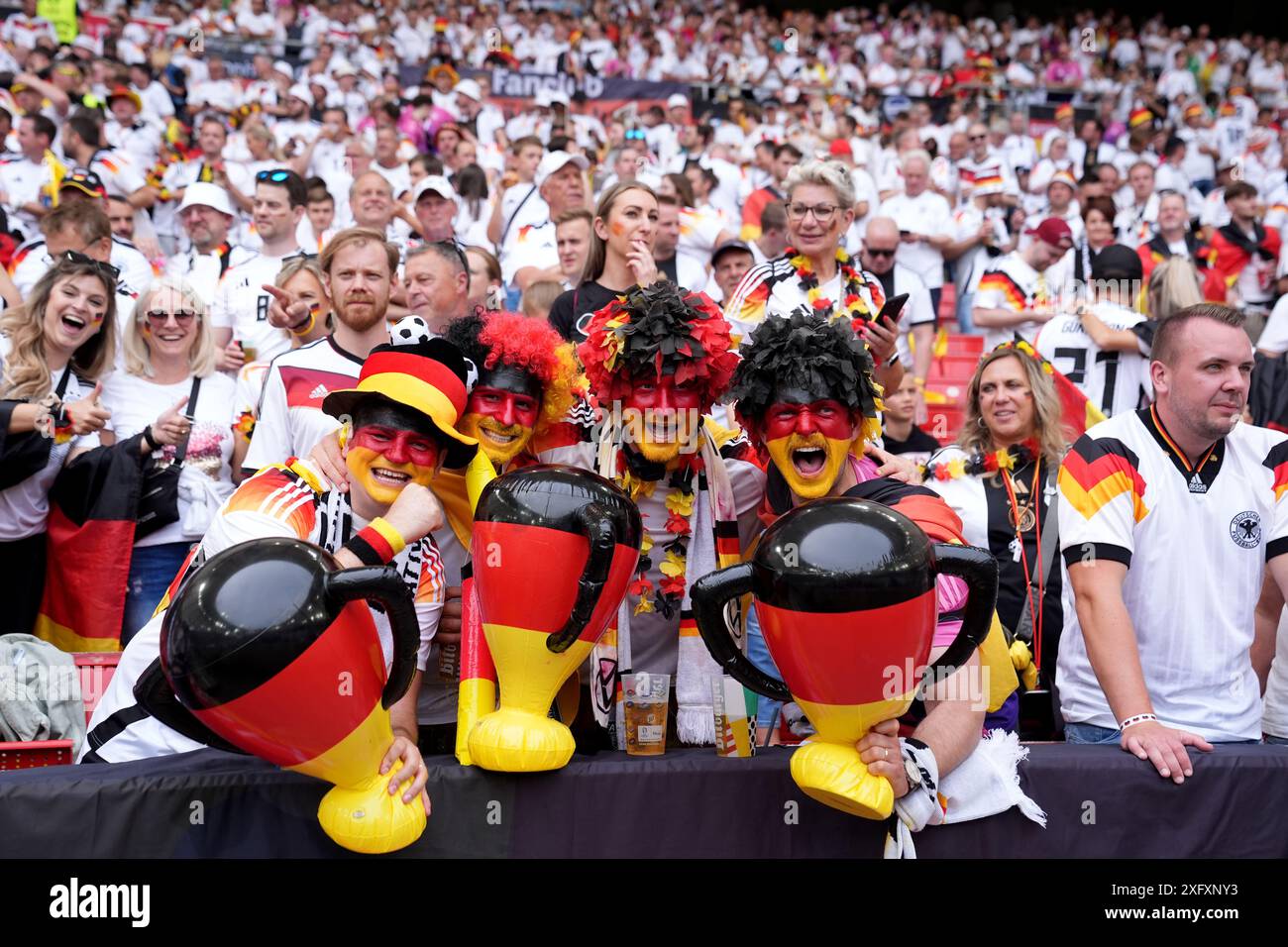 Germany fans in the stands before the UEFA Euro 2024, quarter-final ...