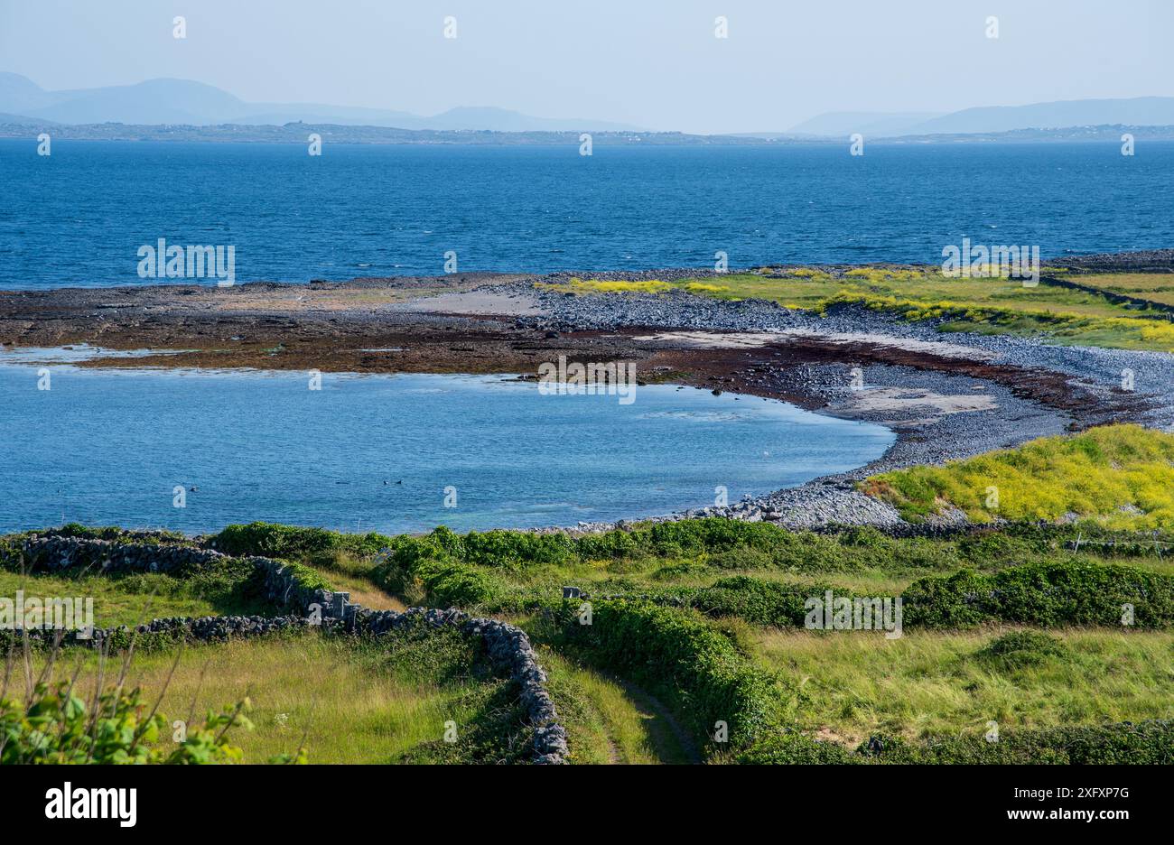 The seal colony beach on the Inis Mor, Co, Galway, Inishmore, Aran ...