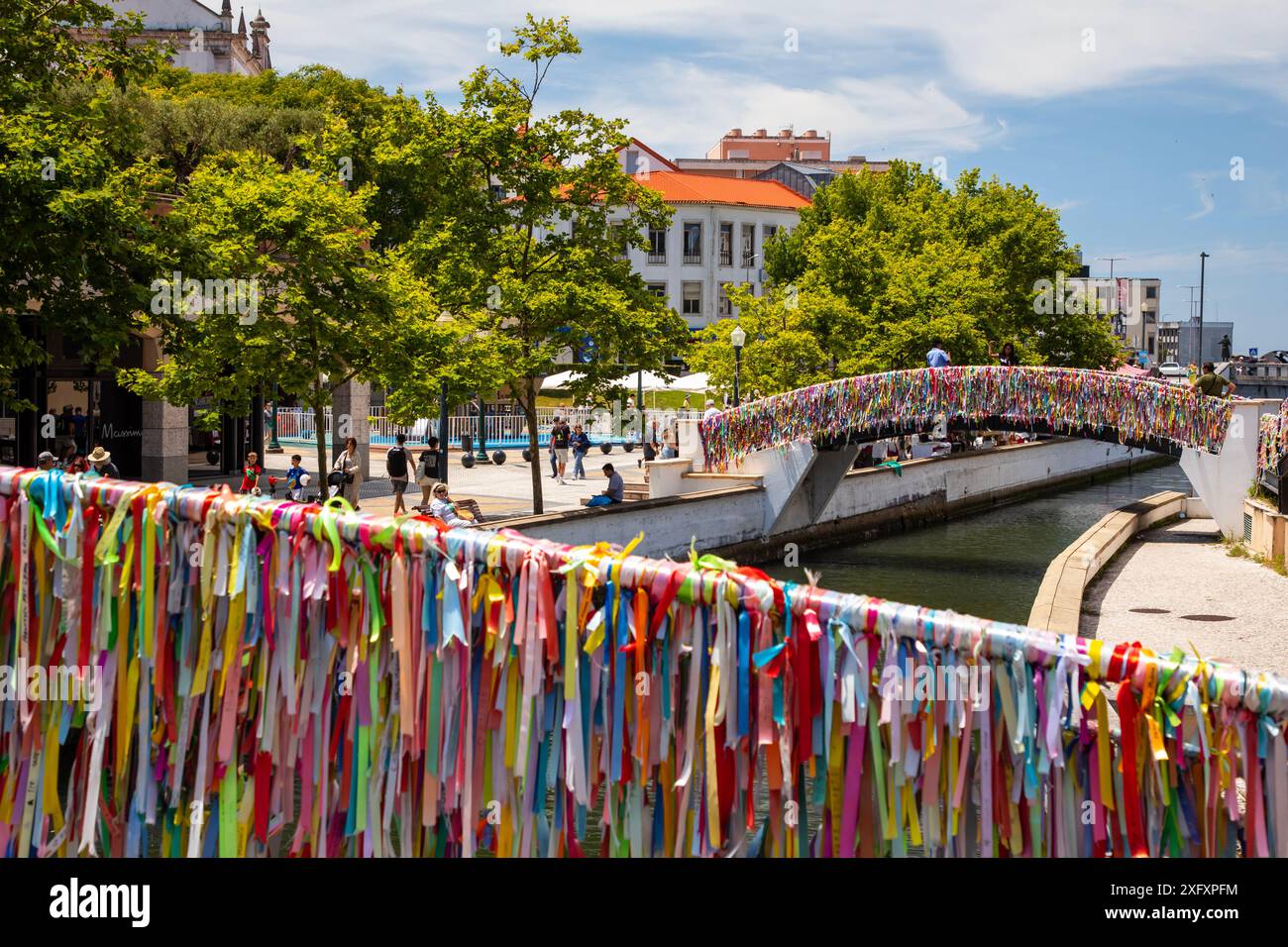 Aveiro, Portugal - 23rd June 2024; Colorful Art Nouveau buildings and ...