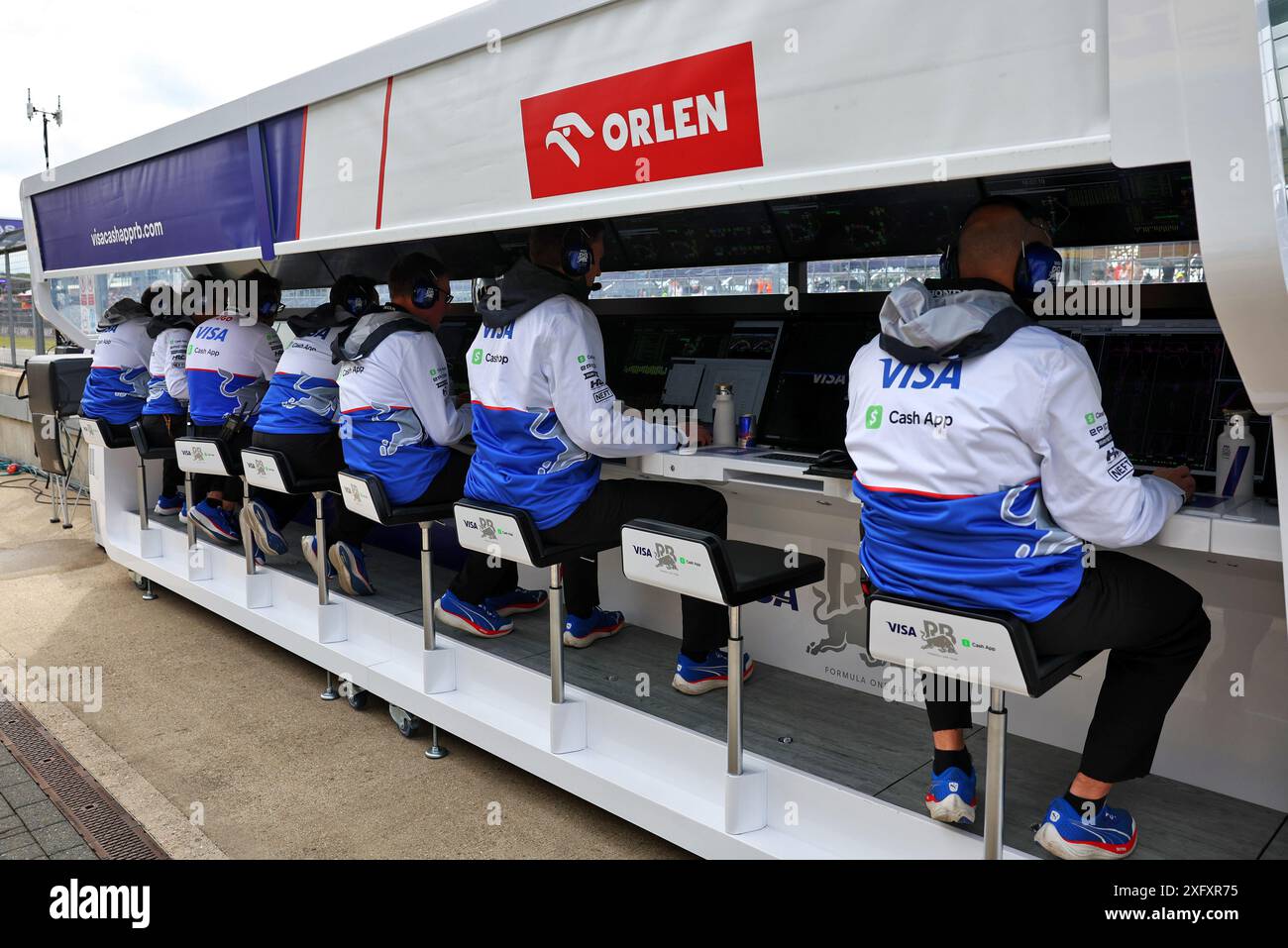 Silverstone, UK. 05th July, 2024. RB pit gantry. 05.07.2024. Formula 1 ...