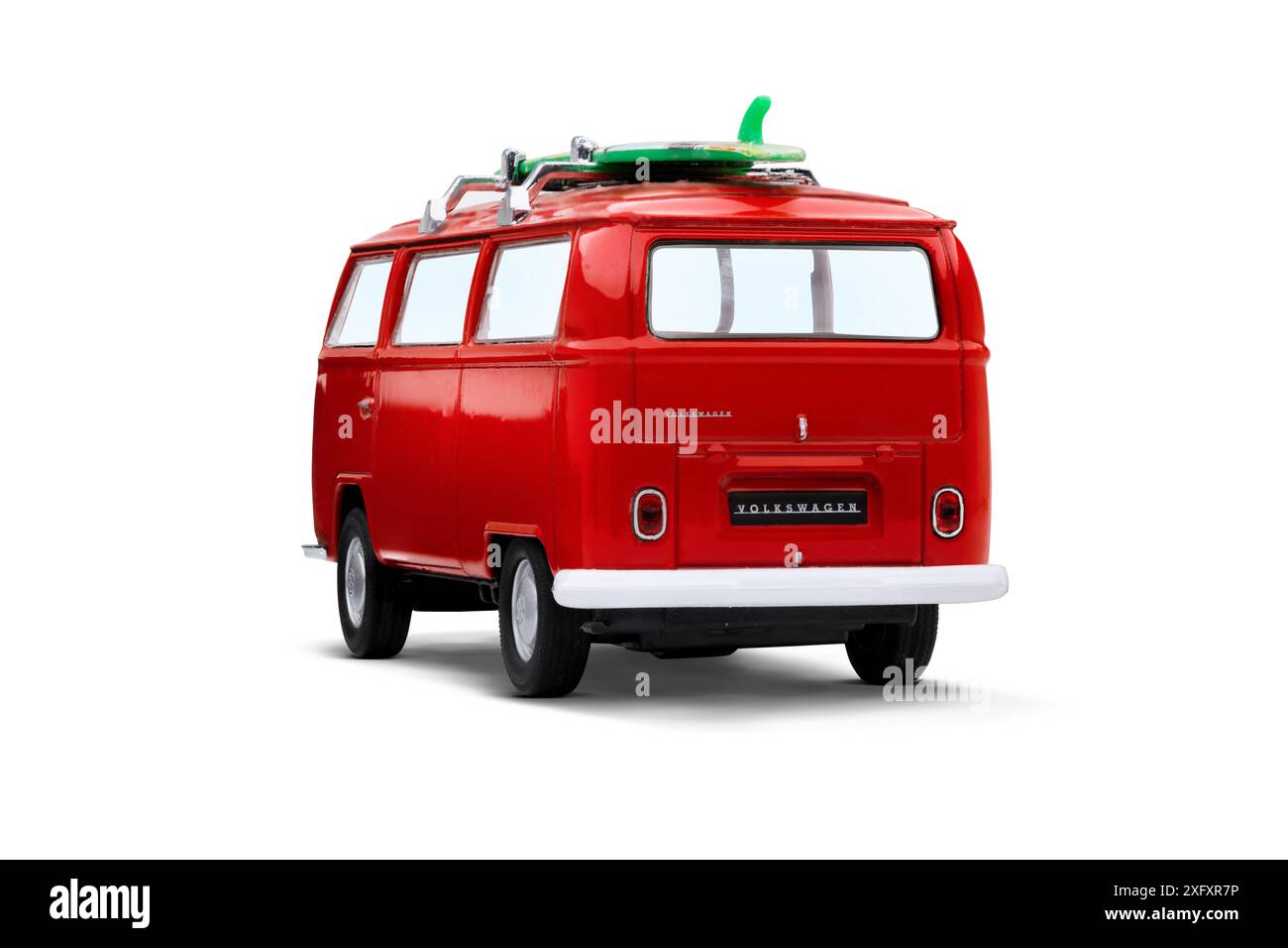 Izmir, Turkey - Jun 4 2024: Rear left view of a red Volkswagen Camper ...