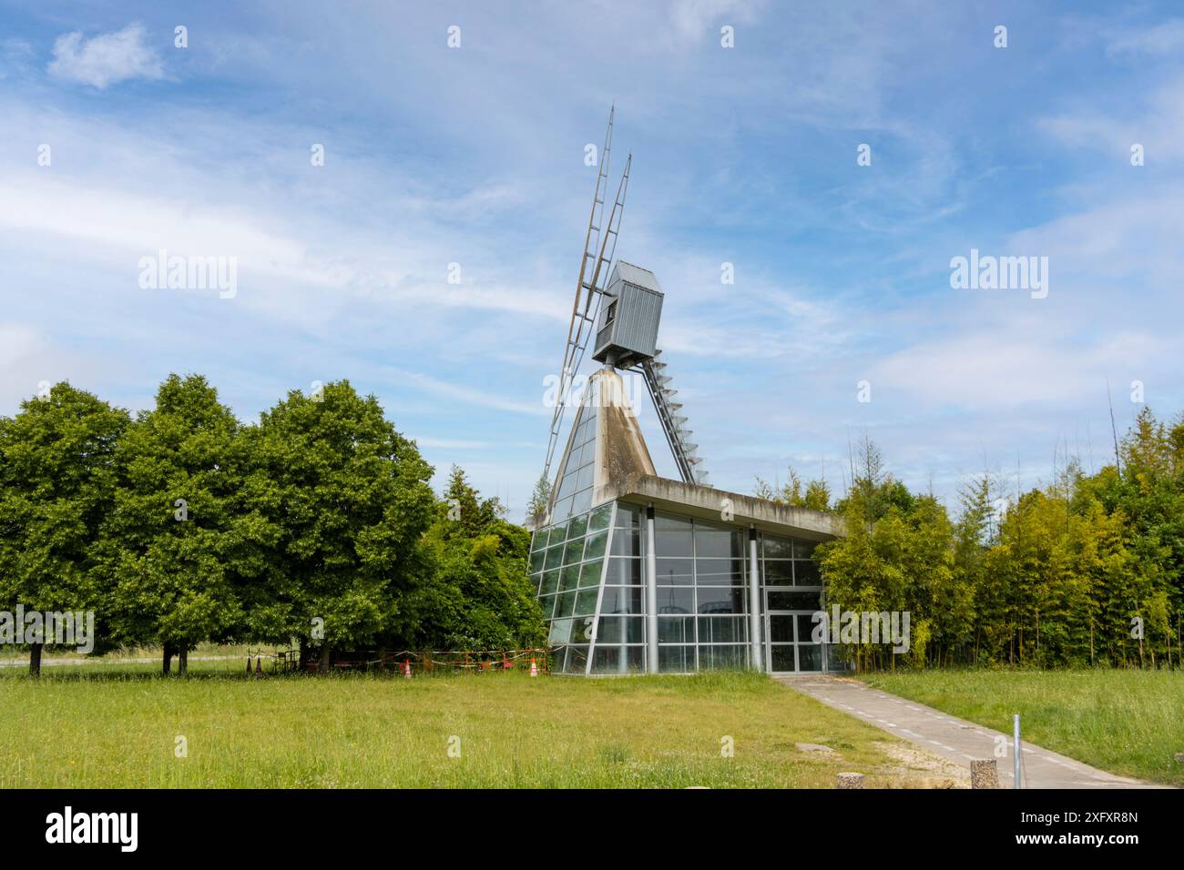 Modern ev windmill hi-res stock photography and images - Alamy