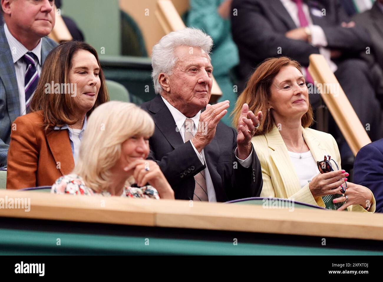 Dustin Hoffman and Lisa Hoffman in the royal box on day five of the ...