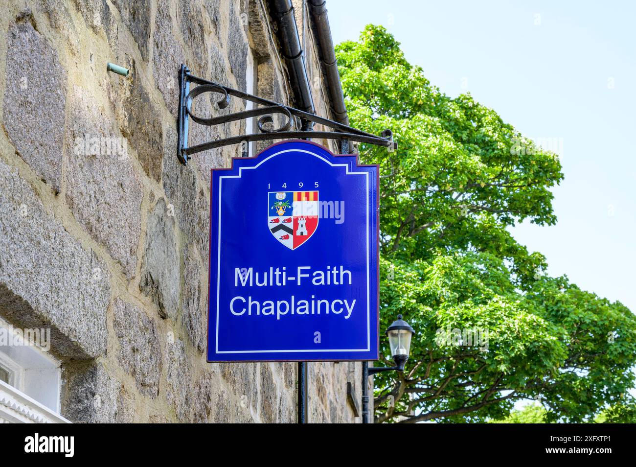 Multi-Faith Chaplaincy sign, High Street, University of Aberdeen ...