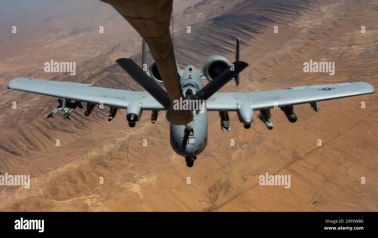 A U.S. Air Force A-10 Thunderbolt II from Selfridge Air National Guard ...