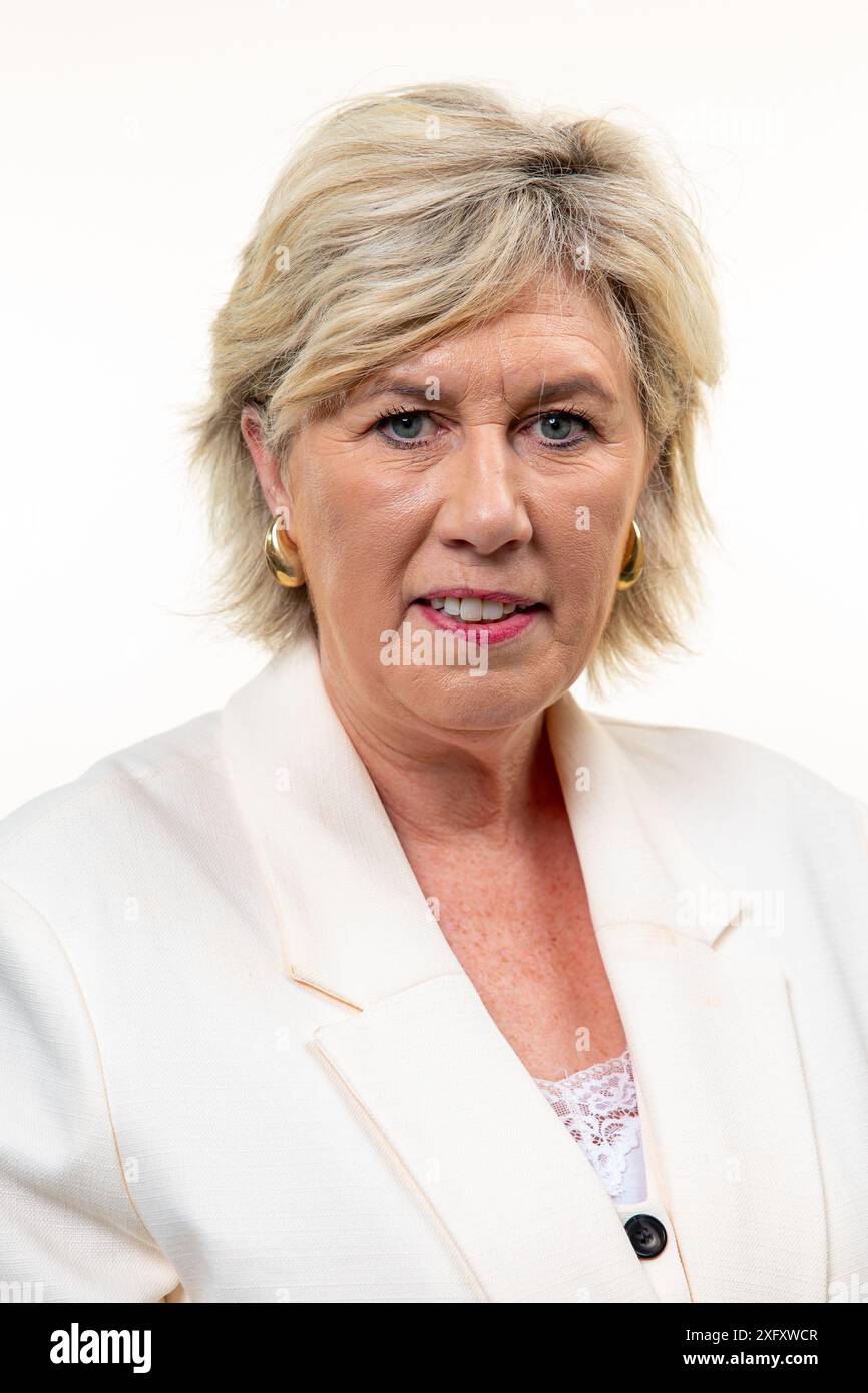 Brussels, Belgium. 04th July, 2024. CD&V's Tine Gielis poses during a ...