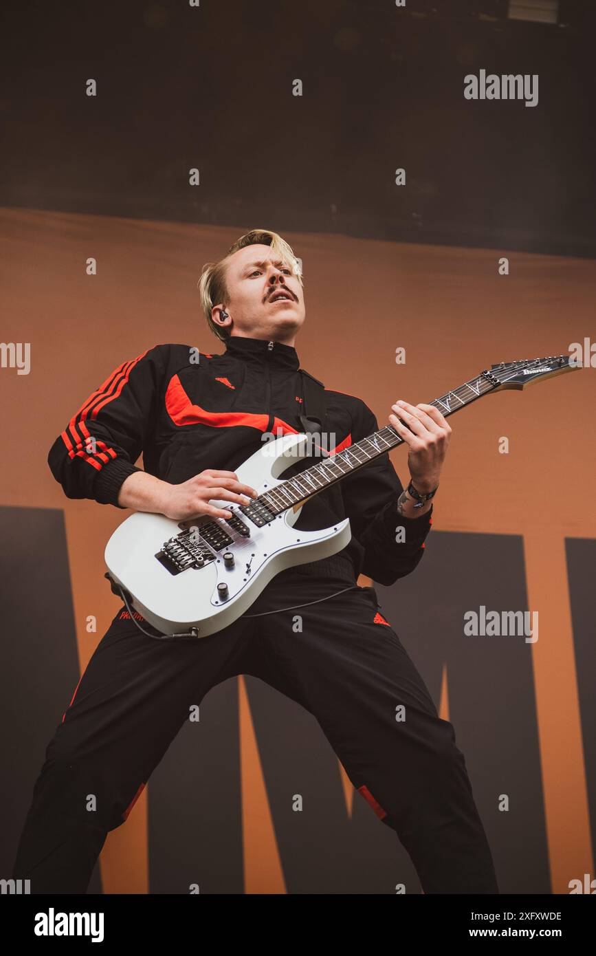The Danish rock band, Siamese, performed at Copenhell Festival 2024 ...