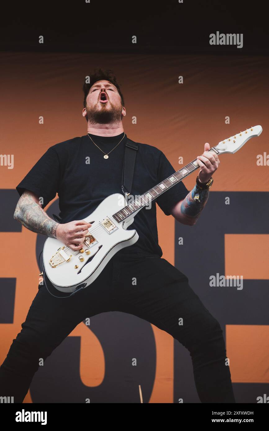 The Danish rock band, Siamese, performed at Copenhell Festival 2024 ...