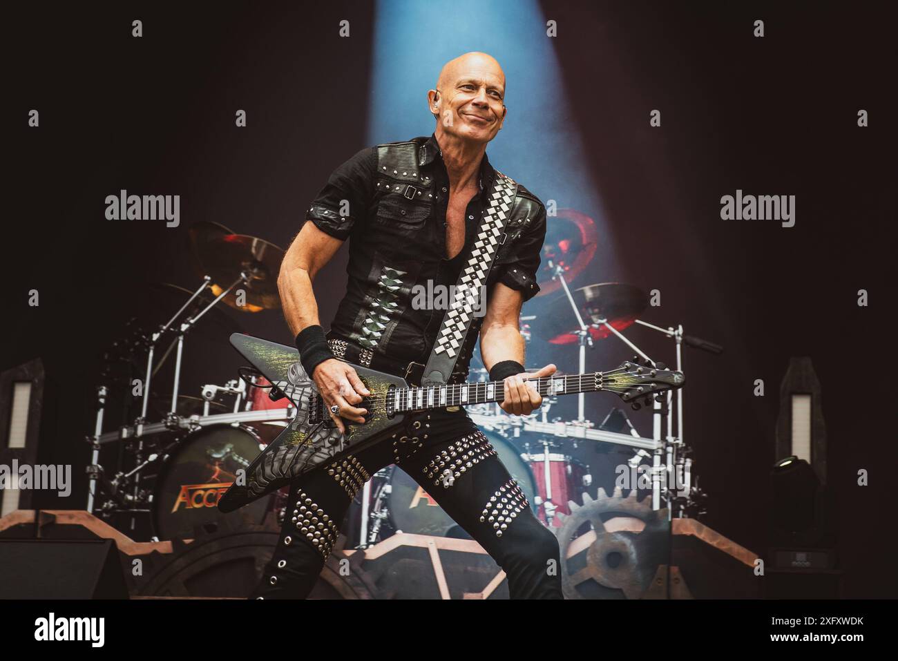 The german heavy metal Accept band performed at Danish Copenhell festival 2024. Credit: Andrea ...