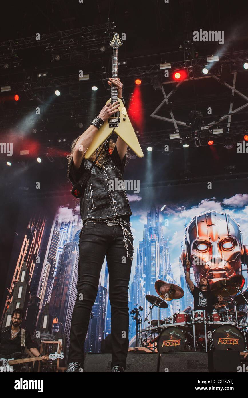 The german heavy metal Accept band performed at Danish Copenhell ...