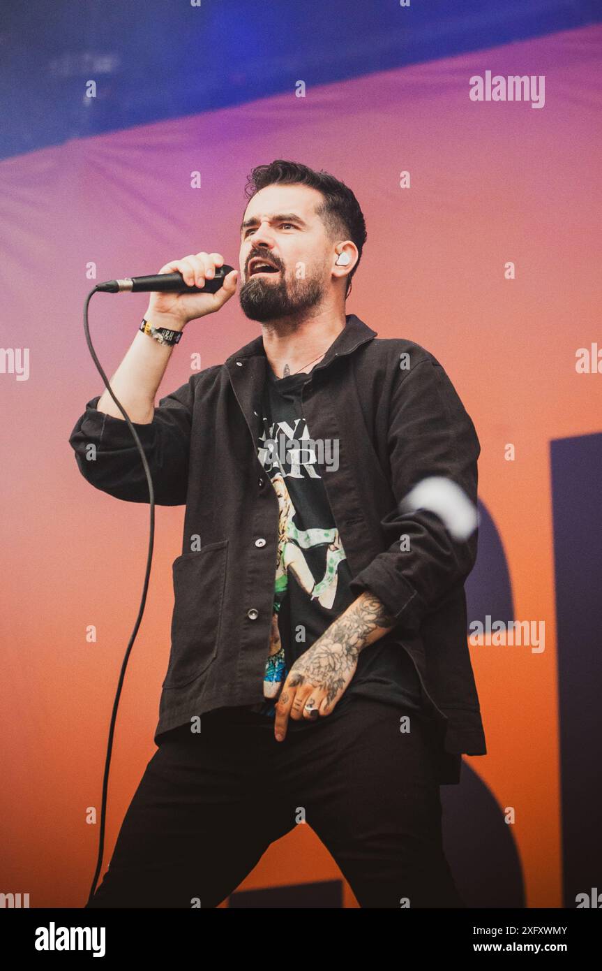 The Danish rock band, Siamese, performed at Copenhell Festival 2024 ...