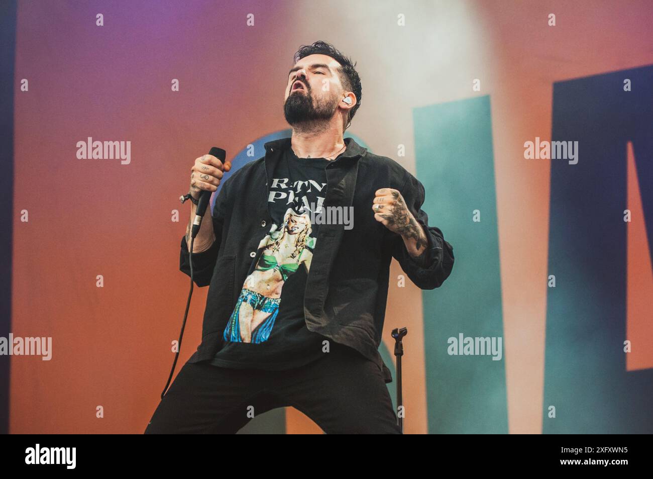 The Danish rock band, Siamese, performed at Copenhell Festival 2024 ...