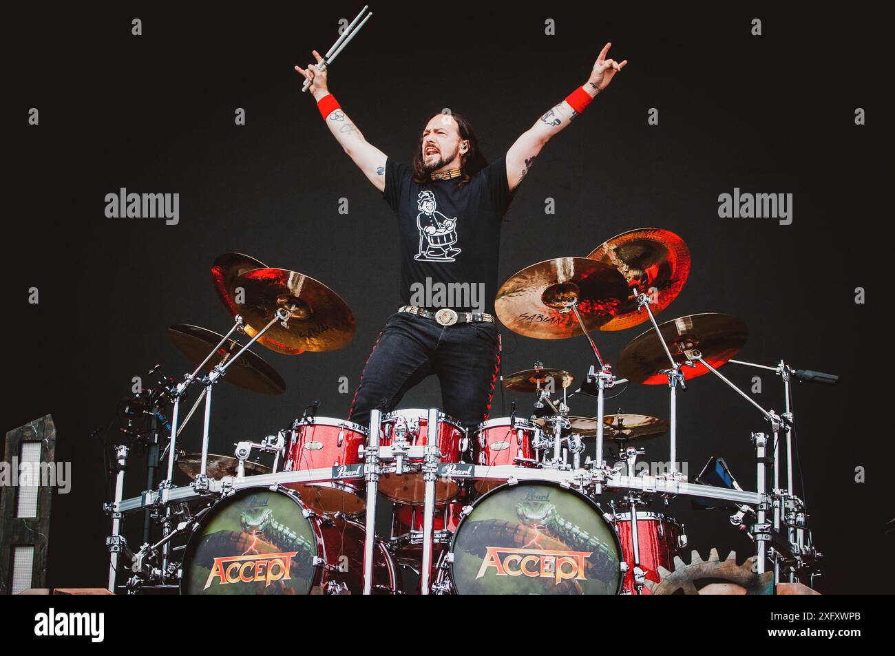 The german heavy metal Accept band performed at Danish Copenhell ...