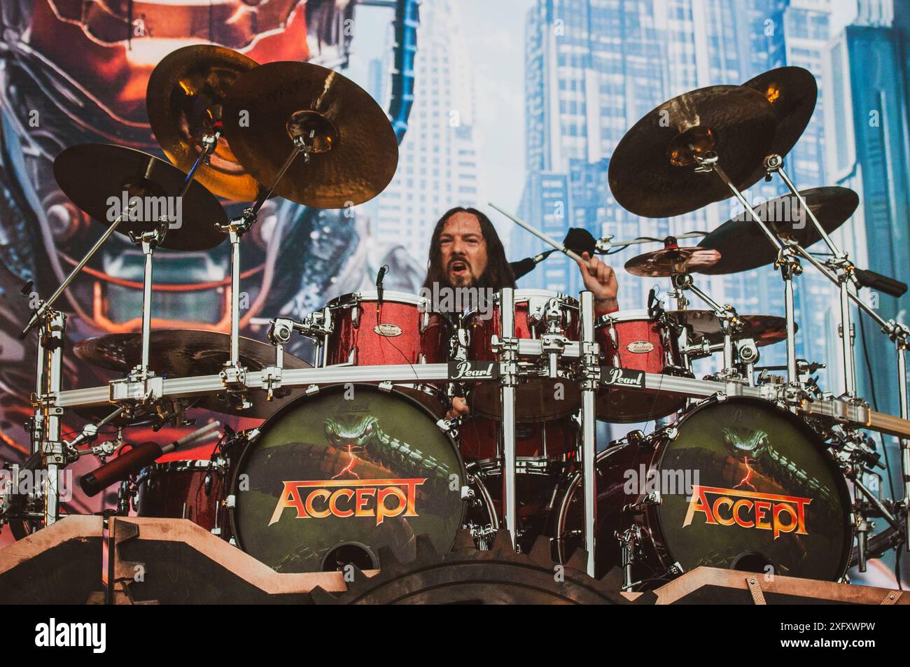 The german heavy metal Accept band performed at Danish Copenhell ...