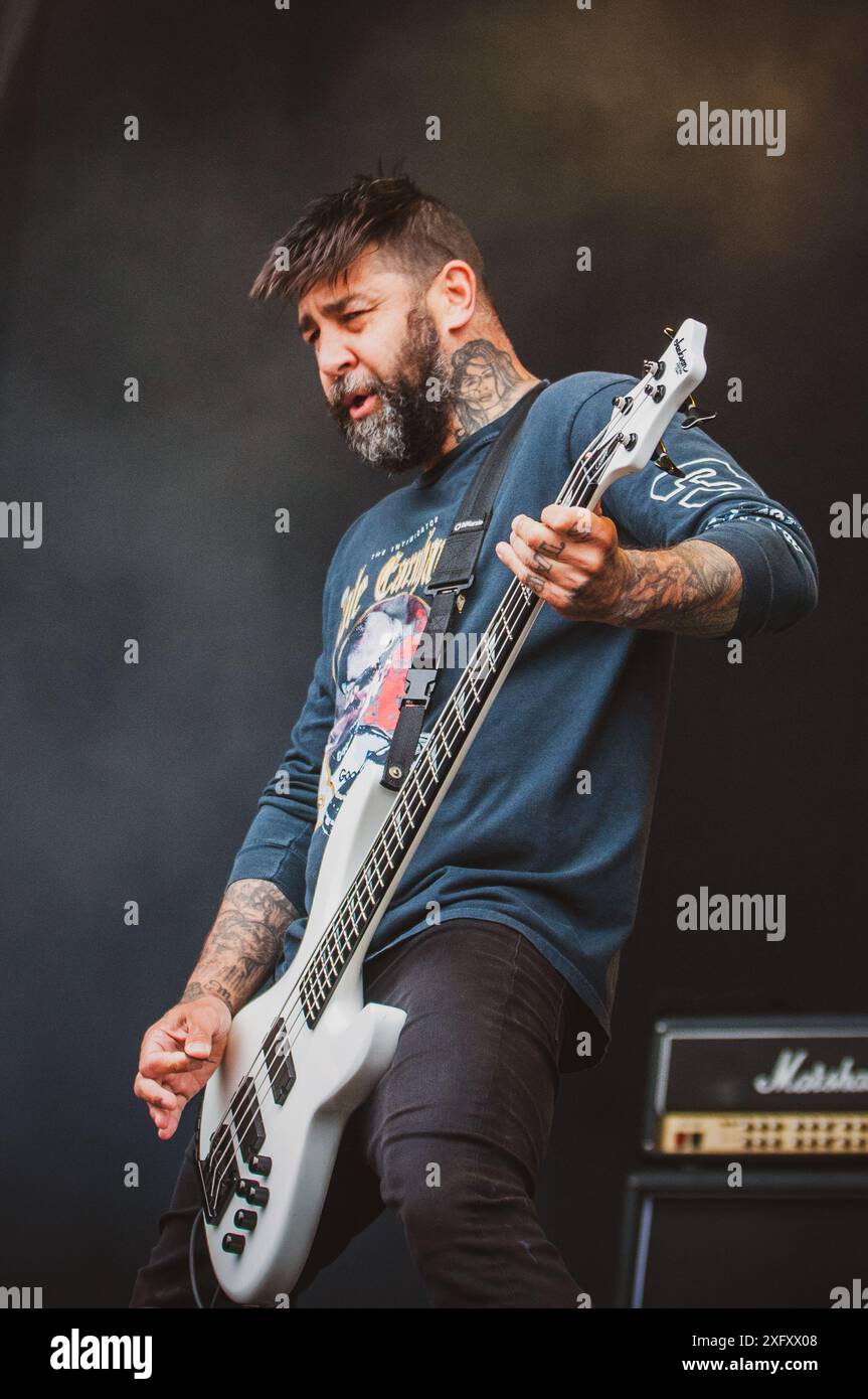 The american metalcore Hatebreed band performed at Danisch Copenhell ...