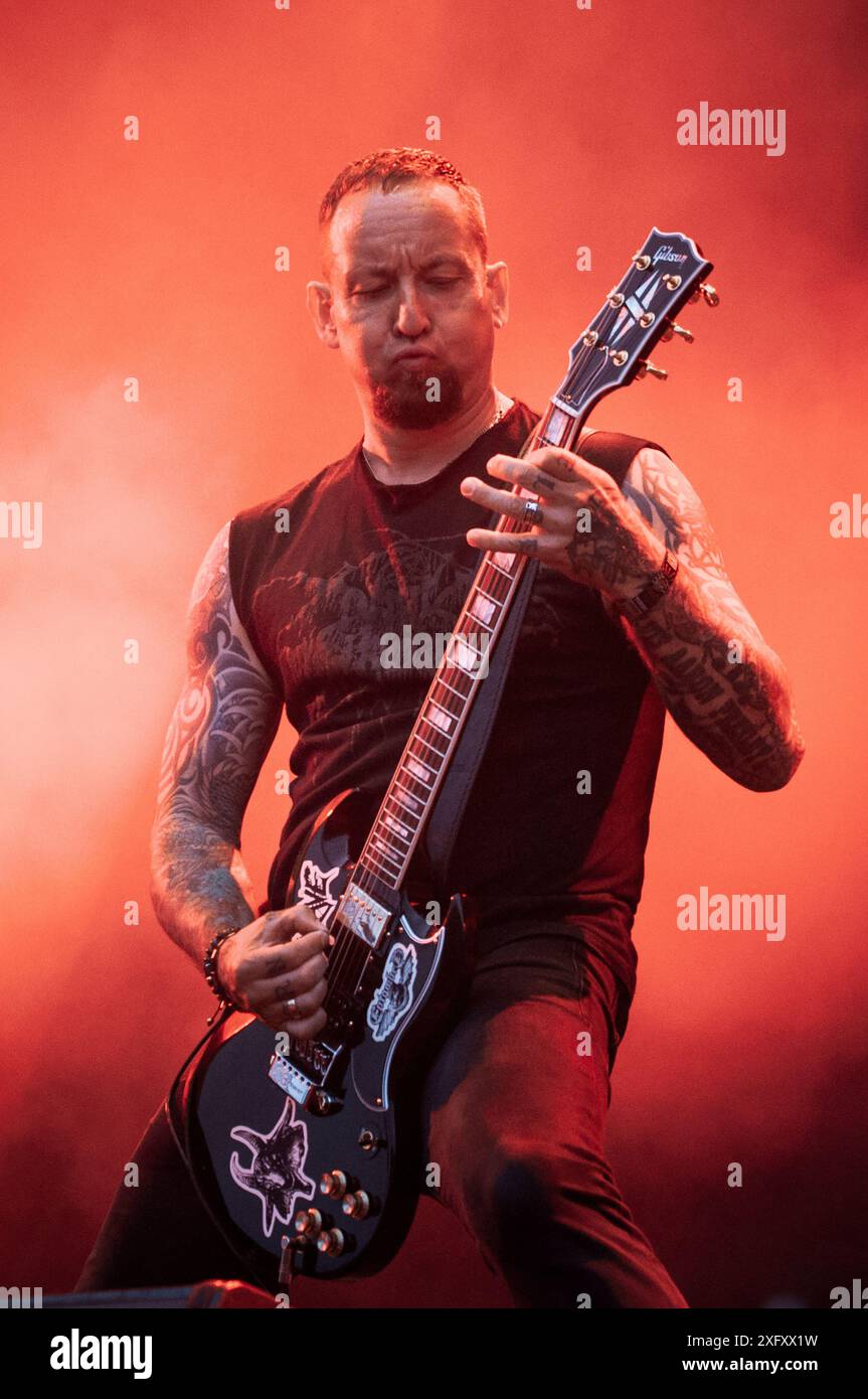 The Asinhell band performed at Danish Copenhell festival 2024. Credit: Andrea Pinna Stock Photo ...