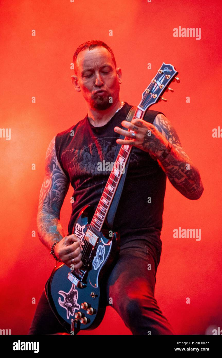 The Asinhell band performed at Danish Copenhell festival 2024. Credit: Andrea Pinna Stock Photo ...