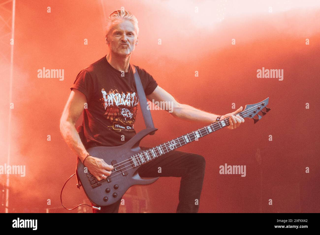 The Asinhell band performed at Danish Copenhell festival 2024. Credit: Andrea Pinna Stock Photo ...
