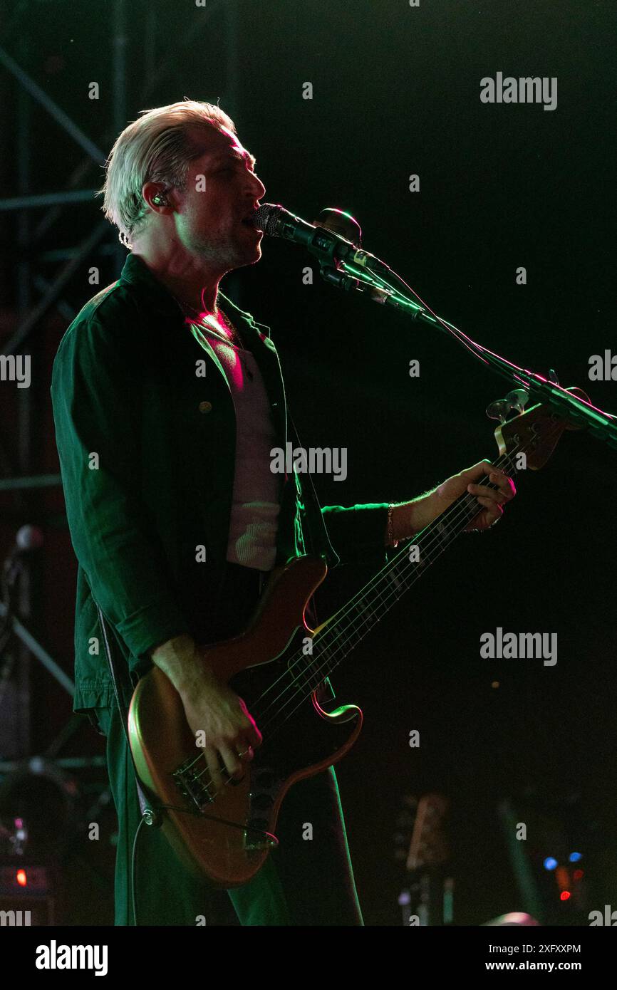 Michael Shuman of "Queens of the Stone Age" performs live on stage at ...