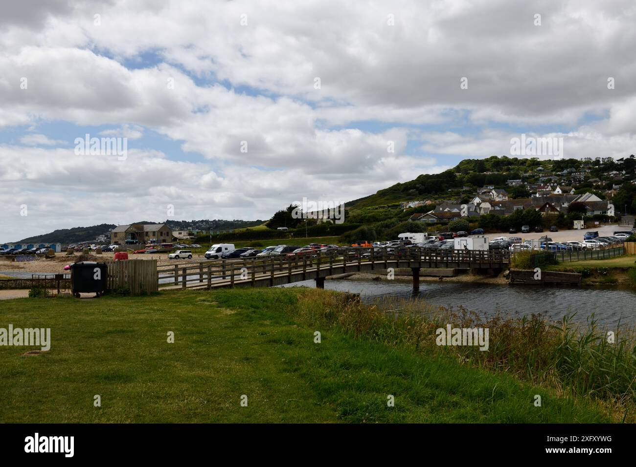 Bridge over the River Char Charmouth Dorset England uk Stock Photo - Alamy