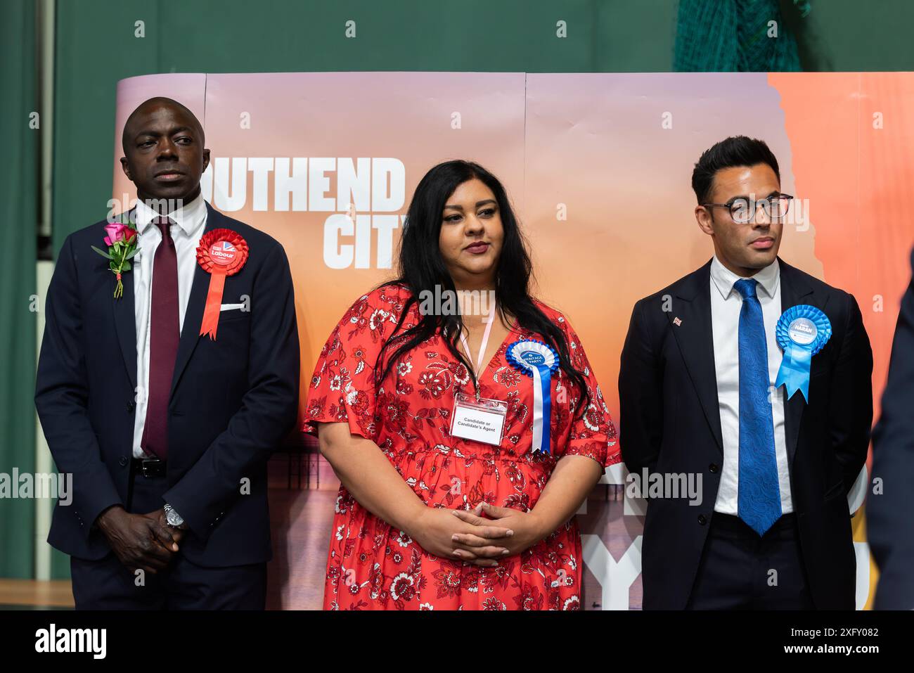 Candidates for the 2024 UK Parliamentary General Election at Southend ...