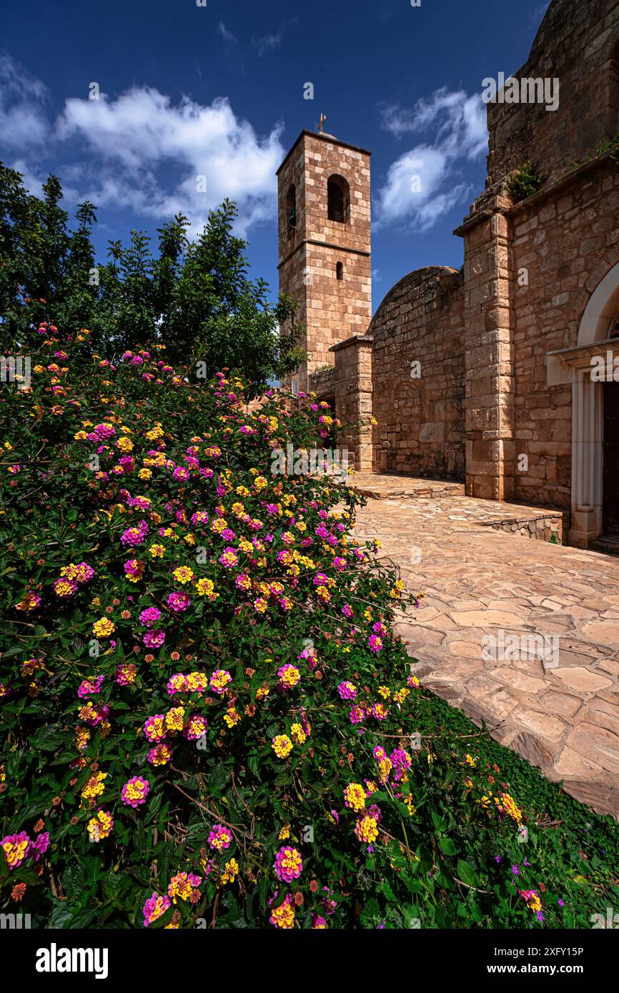 Spring impression, St. Barnabas Monastery, Northern Cyprus Stock Photo ...