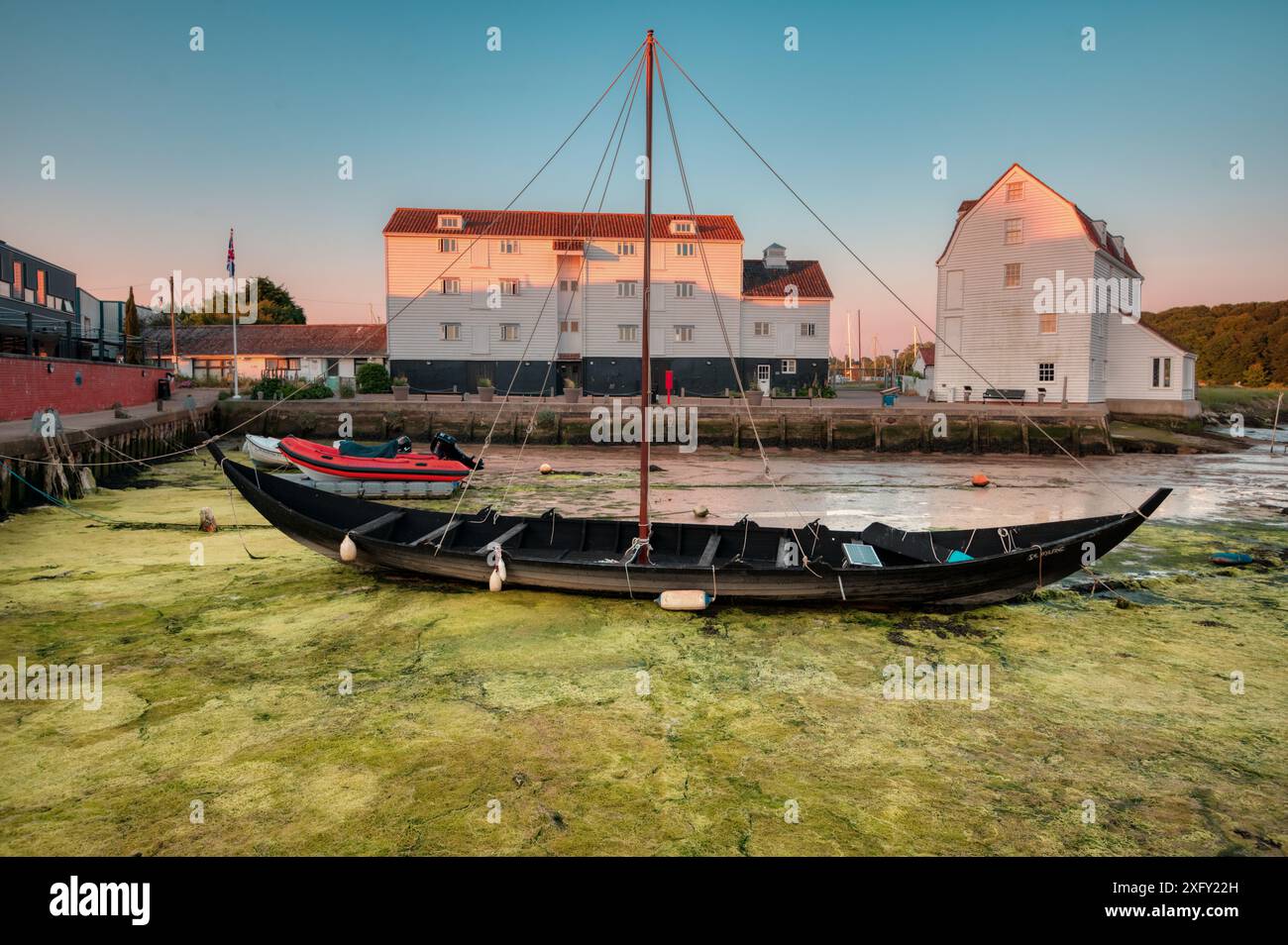 Model of an Anglo-Saxon ship like the one buried nearby at Sutton Hoo ...