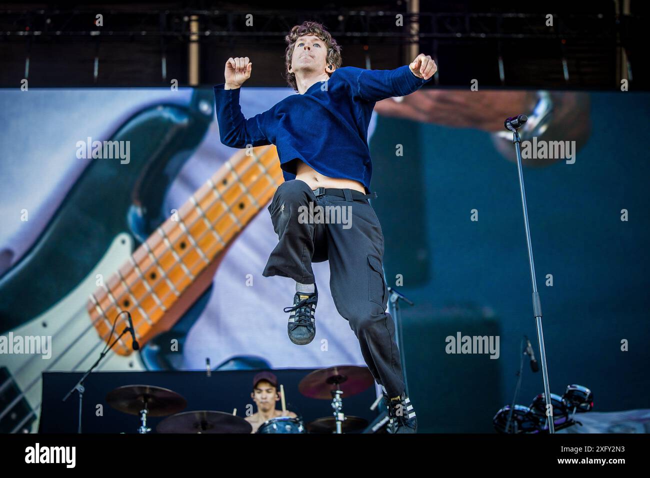 Brendan Yates of Turnstile at Tons of Rock Festival in Norway in June ...