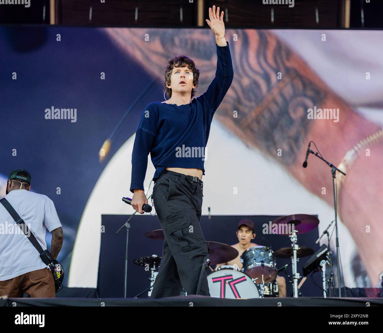 Brendan Yates of Turnstile at Tons of Rock Festival in Norway in June ...