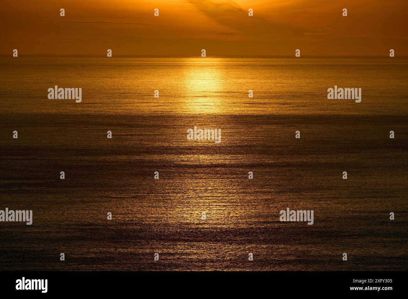 Sea, Sky, Sunset, Summer, St. George's Channel Strait, St Davids ...