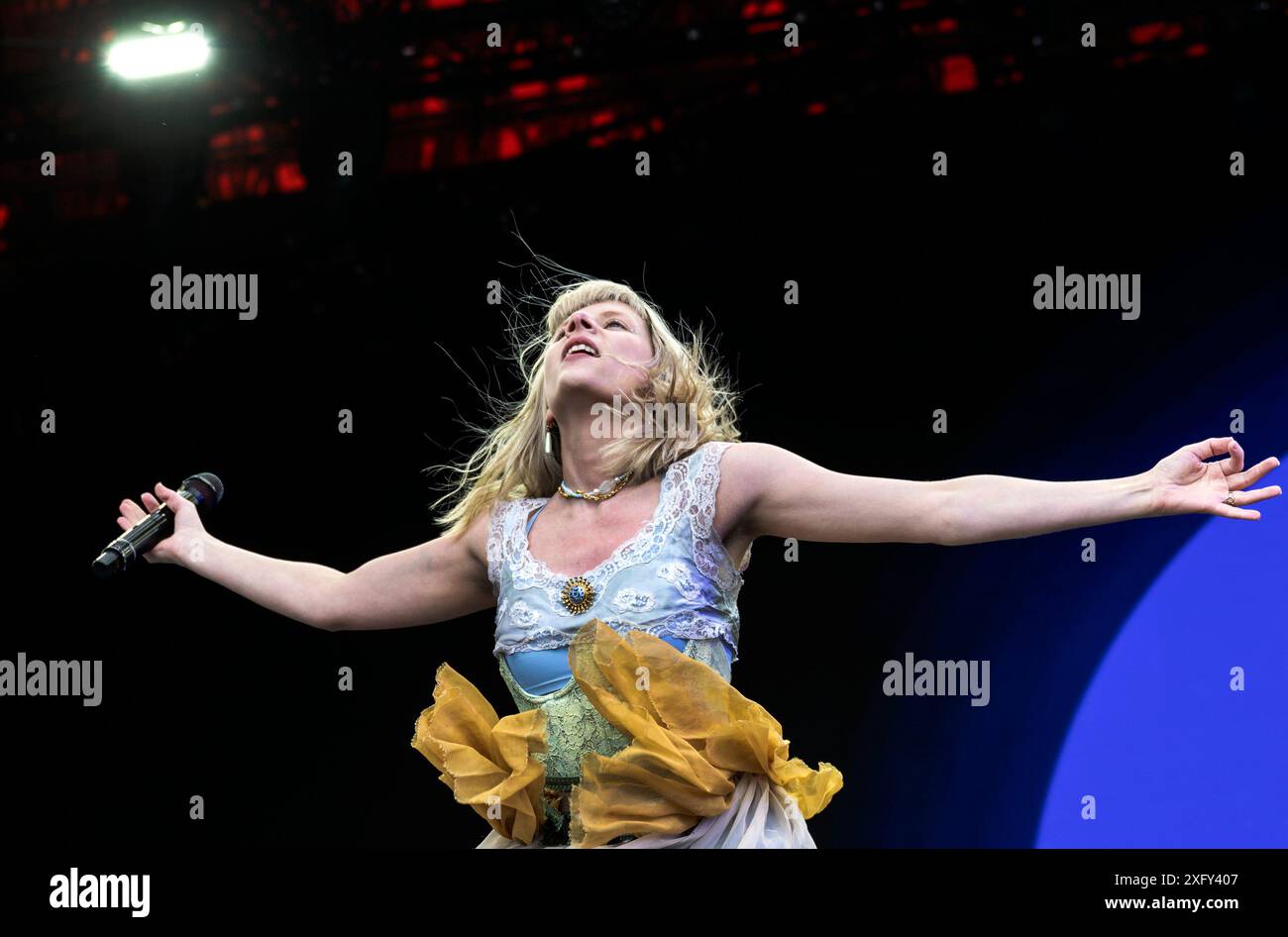 Roskilde, Denmark. 05th July, 2024. RF24 Norwegian Aurora on Orange ...