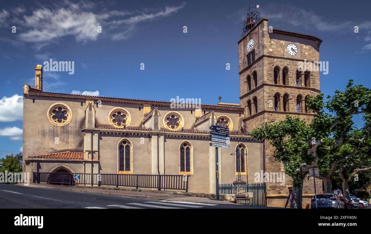 Church of Notre Dame de la Rominguiere. Monument historique, the oldest ...