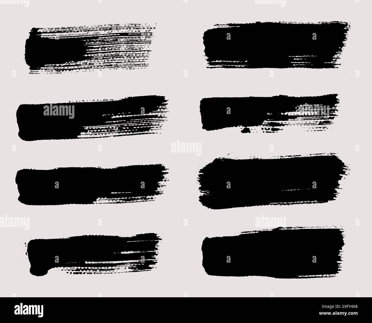 Brush strokes vector. Set of text boxes Stock Vector Image & Art - Alamy
