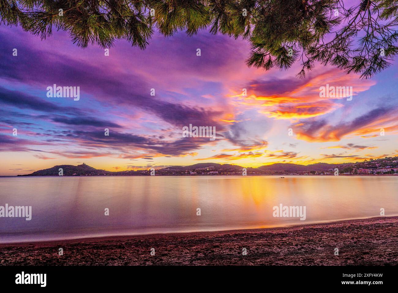 Evening sky in agay hi-res stock photography and images - Alamy