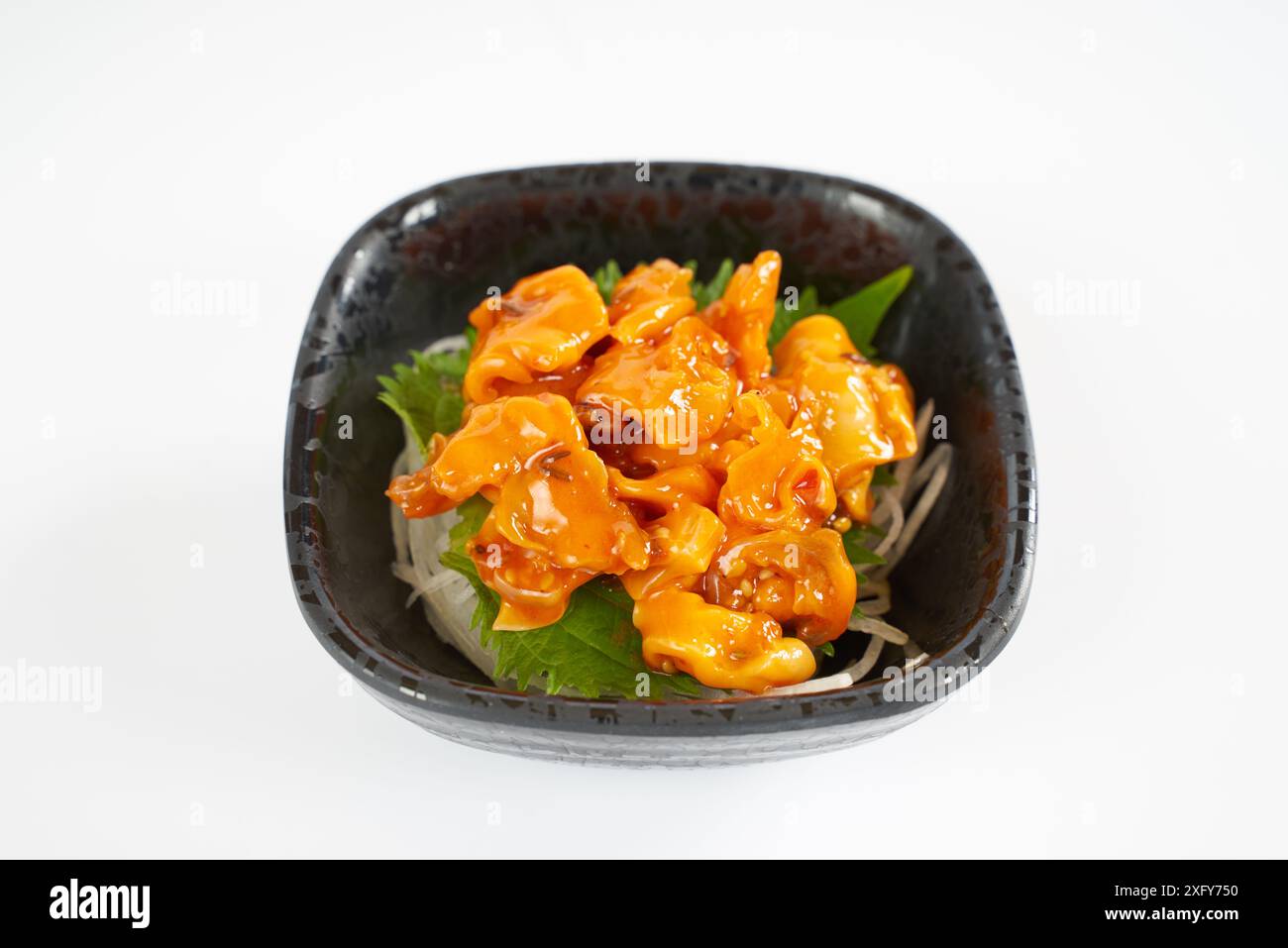 Japanese food appetizer platter,Japanese seasoned octopus with wasabi ...