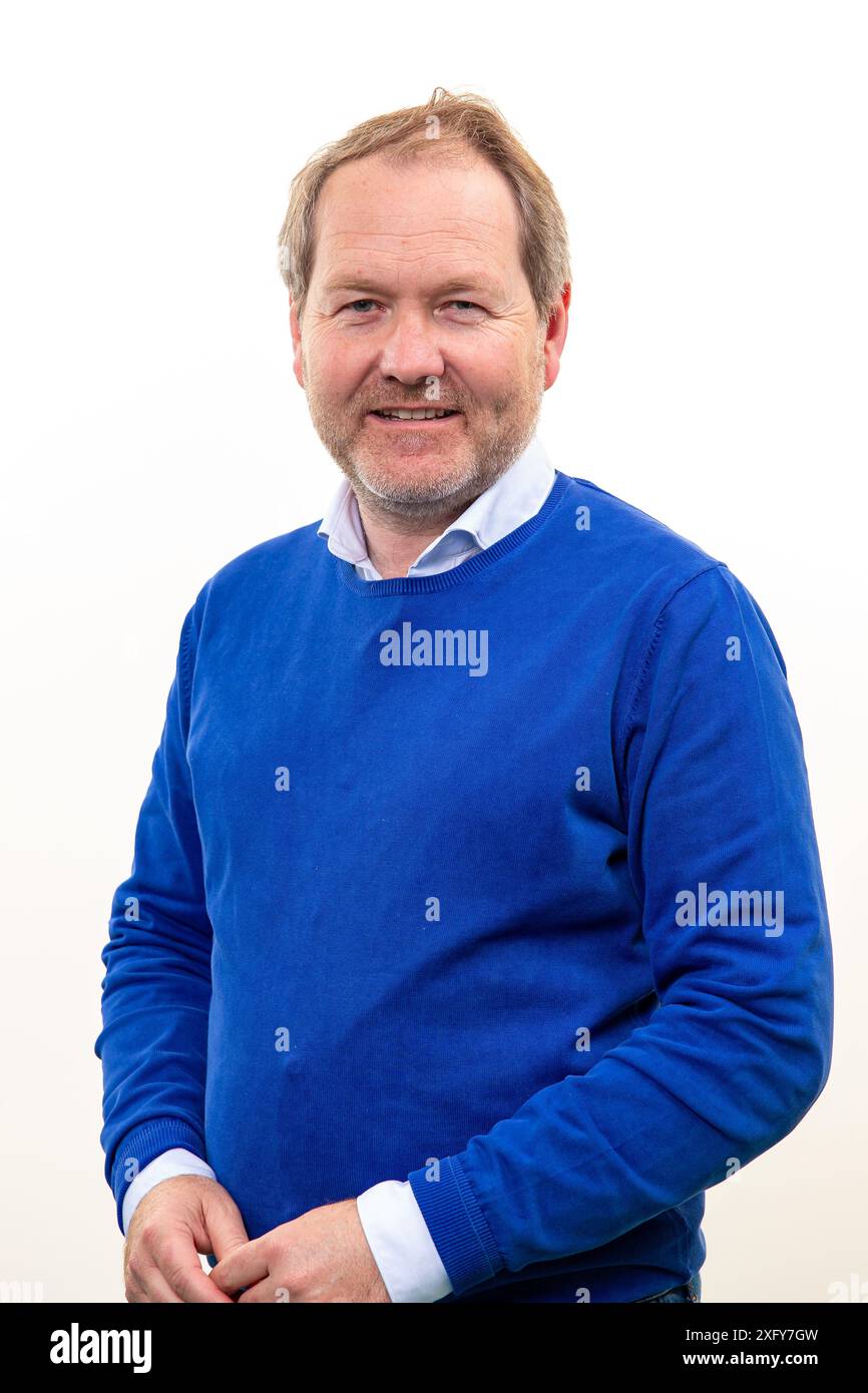 Brussels, Belgium. 04th July, 2024. Les Engag?s' Luc Frank poses during ...