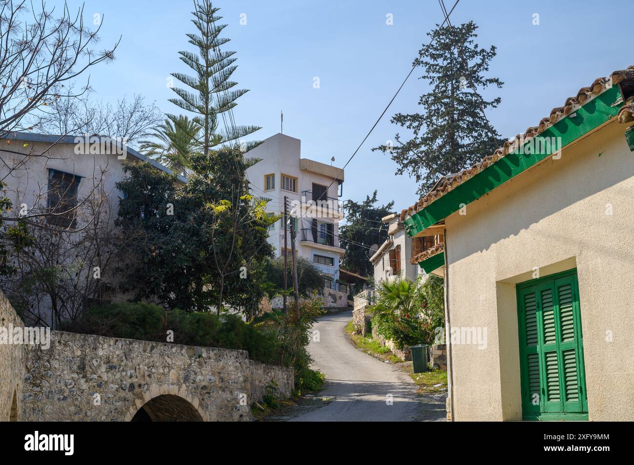 old village in Northern Cyprus in winter 1 Stock Photo - Alamy