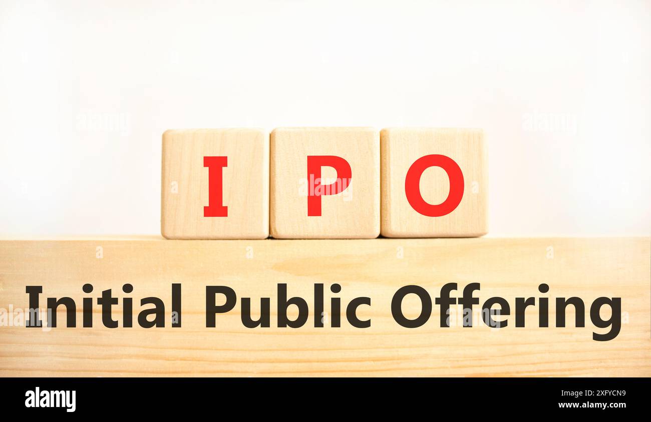 IPO initial public offering symbol. Concept words IPO initial public ...