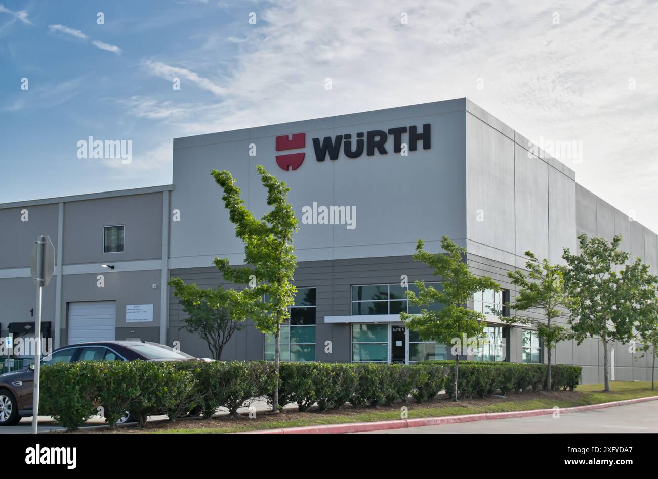 Houston, Texas USA 04-07-2024: Wurth company office building exterior ...
