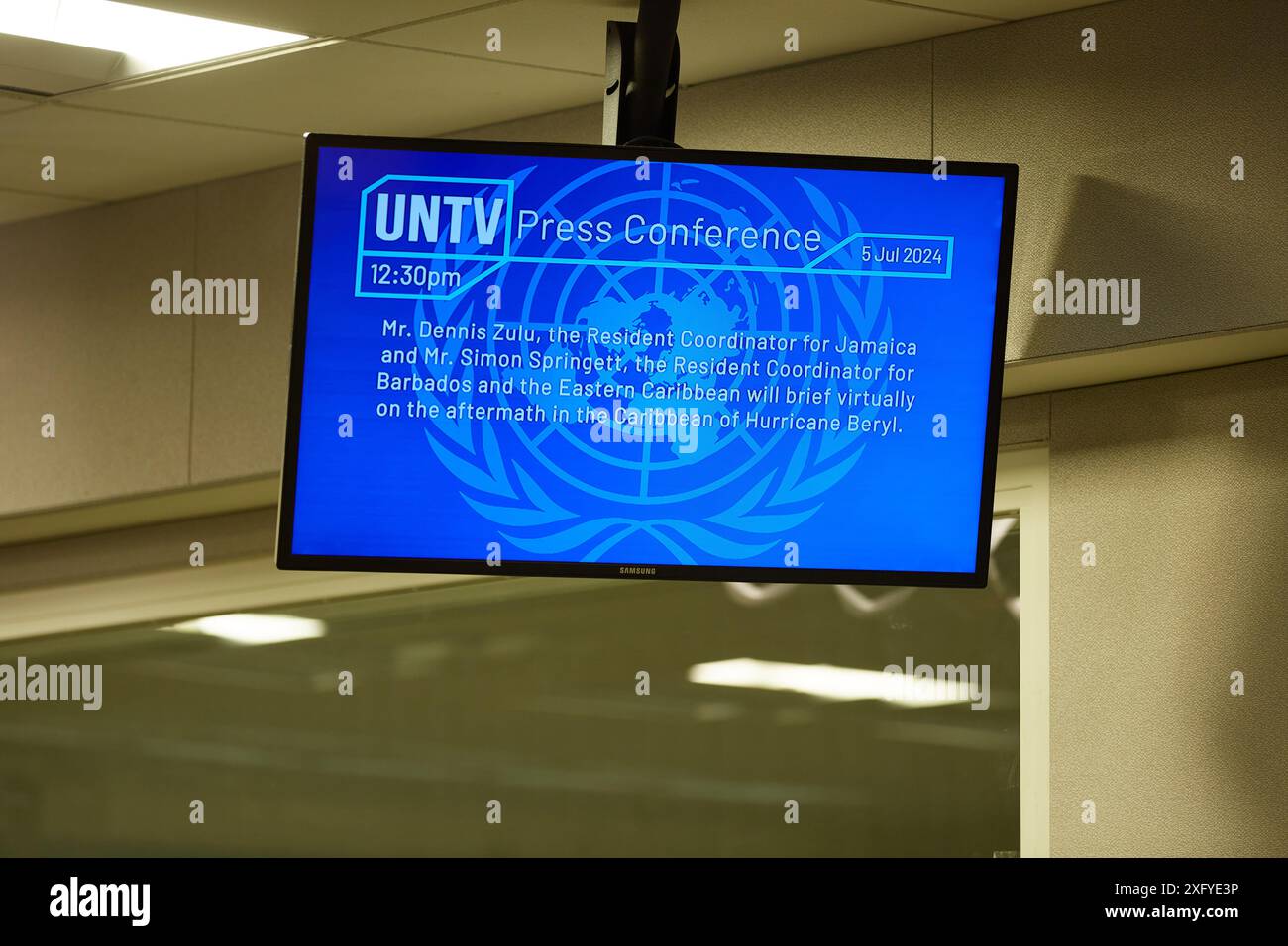 New York, New York, USA. 5th July, 2024. Mr. Dennis Zulu, Resident ...