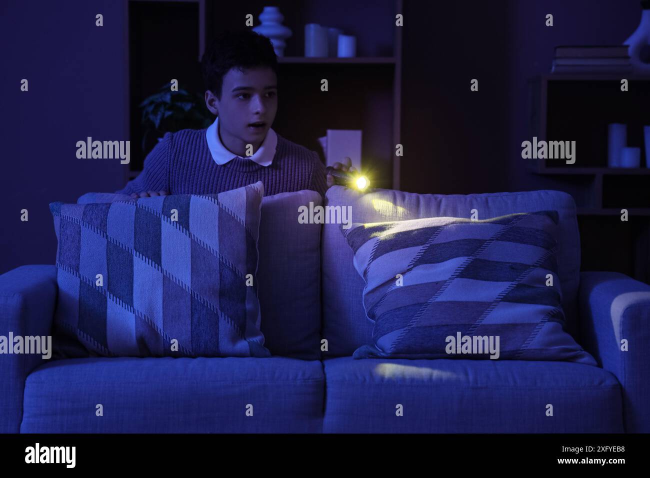 Shining torch in dark hi-res stock photography and images - Alamy