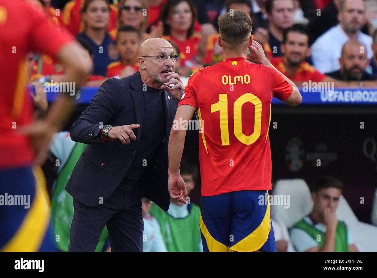 Spain manager Luis de la Fuente during the UEFA Euro 2024, quarter ...