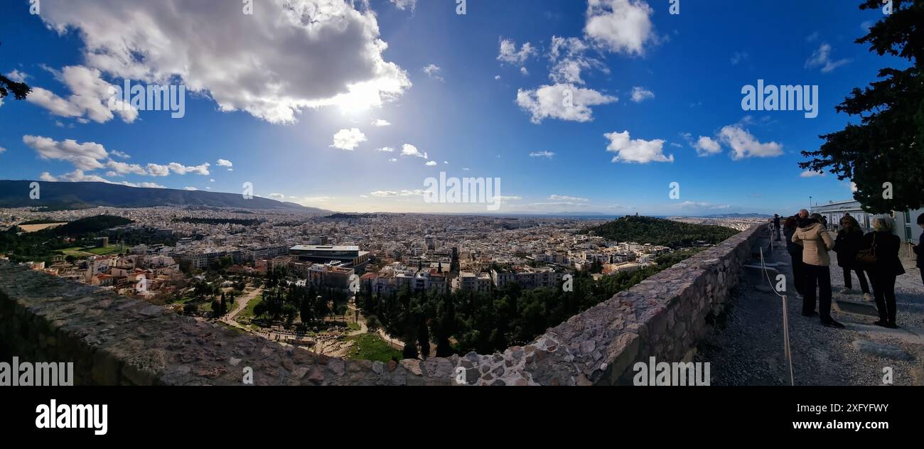 View of the Acropolis in Athens. Rising 490 ft above Athens lie the ...
