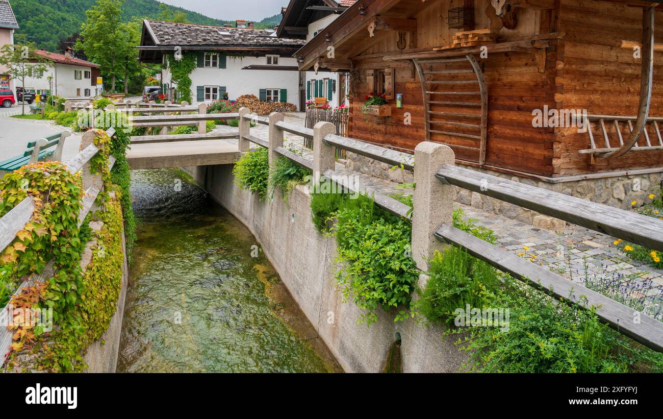 Germany, Bavaria, Mittenwald, right next to the historic old town is ...