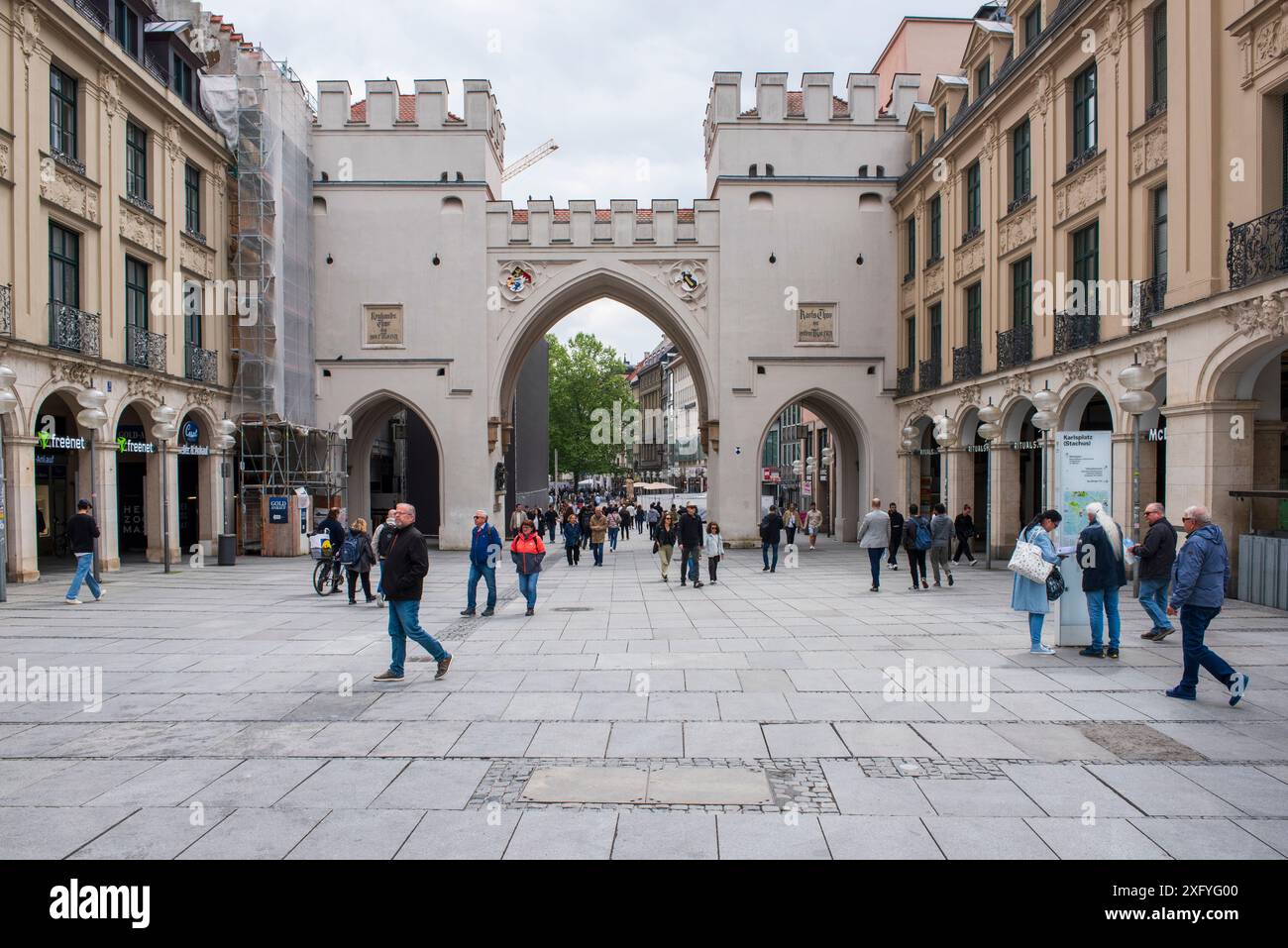 The Karlstor at Stachus in Munich stands at the beginning of the ...