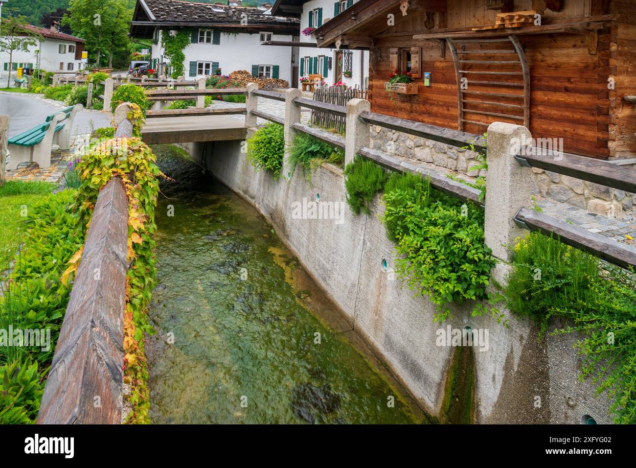 Germany, Bavaria, Mittenwald, right next to the historic old town is ...