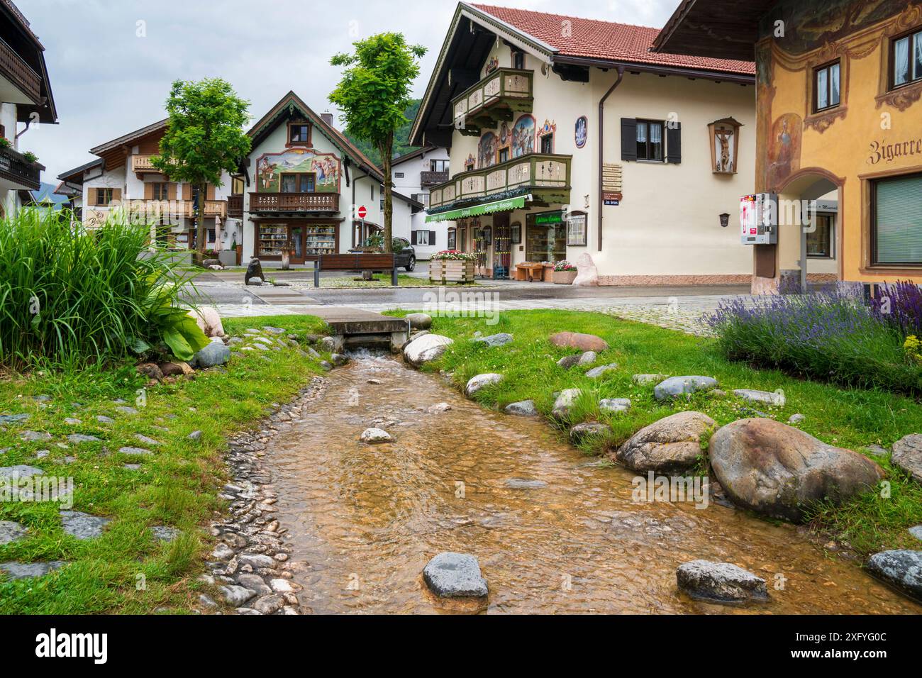 Germany, Bavaria, Mittenwald, right next to the historic old town is ...