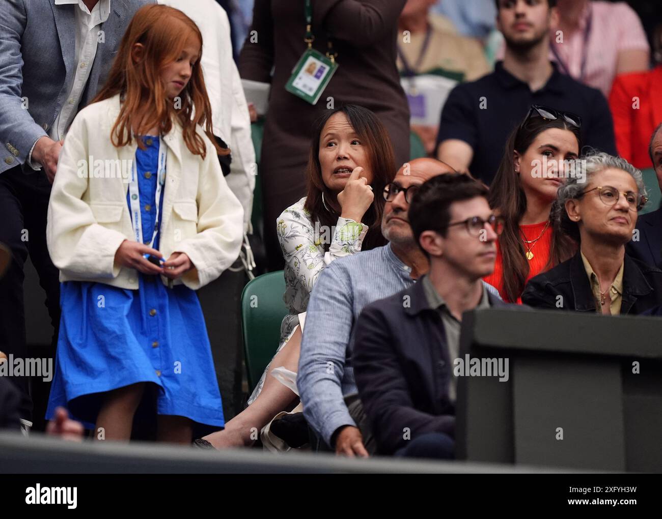Emma Raducanu mother, Renee Zhai on day five of the 2024 Wimbledon ...