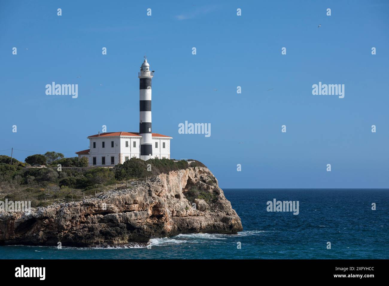 Portocolom lighthouse (also known as "Far de Sa Punta de Ses Crestes ...